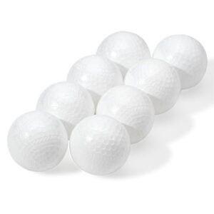 franklin sports plastic baseballs - practice plastic baseballs for kids - solid plastic balls for hitting - pack of 8 (70mm), white (14938p6)