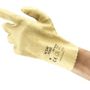 Ansell KSR 22-515 Vinyl Glove, Coated on Interlock Knit Liner, Medium (Pack of 12 Pairs)