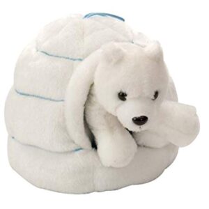 Wild Republic Polar Bear Plush, Stuffed Animal Toy, Gifts for Kids, Polar Igloo, 6 Inches