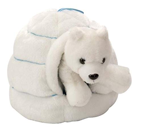 Wild Republic Polar Bear Plush, Stuffed Animal Toy, Gifts for Kids, Polar Igloo, 6 Inches