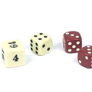 backgammon dice-brown 15/32"