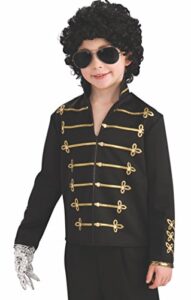 rubies michael jackson child's value military jacket costume accessory, large, black