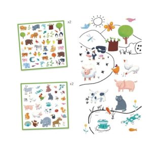 DJECO Animal Stickers (160 pc)