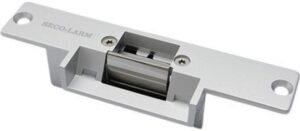 seco-larm sk-990bq enforcer electric door strikes for wood doors, fail-safe, convert cylindrical lock sets to an electronic access controlled locking system, suitable for office-type applications