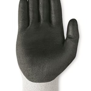 Ansell HyFlex 11-624 Dyneema/Lycra Glove, Cut Resistant, Black Polyurethane Coating, Knit Wrist Cuff, X-Large, Size 10 (Pack of 12 Pairs)