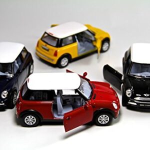 KiNSMART Mini Cooper S 5" 1:28 Scale SetOf4 Die Cast Metal Model Toy Car w/ Pullback Action