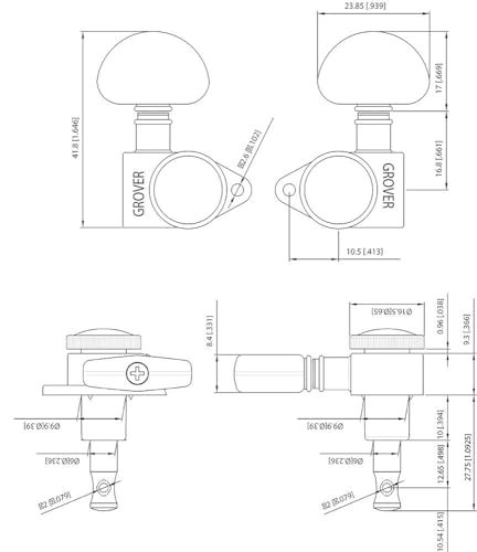 Grover Roto-Grip Tuners (502G)