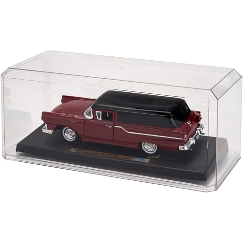 Pioneer Plastics 576C Clear Plastic Display Case for Large 1:18 Scale Cars, 15.5" W x 7" D x 6" H (Mailer Box)