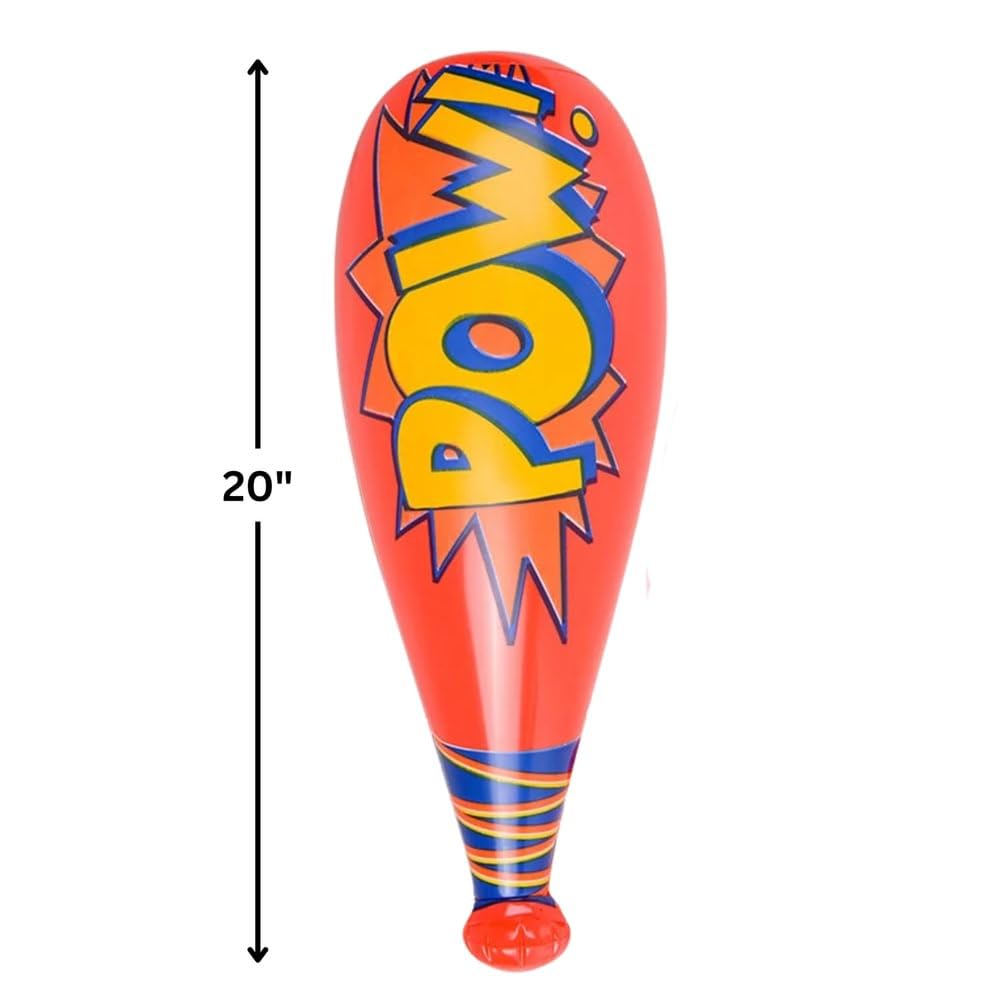 Rhode Island Novelty 20 Inch POW Bat Inflates, Pack of 12