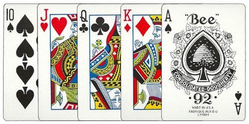 US Playing Card Co. Bee No. 92 Diamond Back Club Special Red/Blue 12 Decks