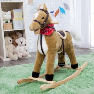 Charm Co Buffy Horse Rocker Moving Mouth & Tail Ride On