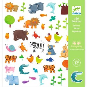 djeco animal stickers (160 pc)