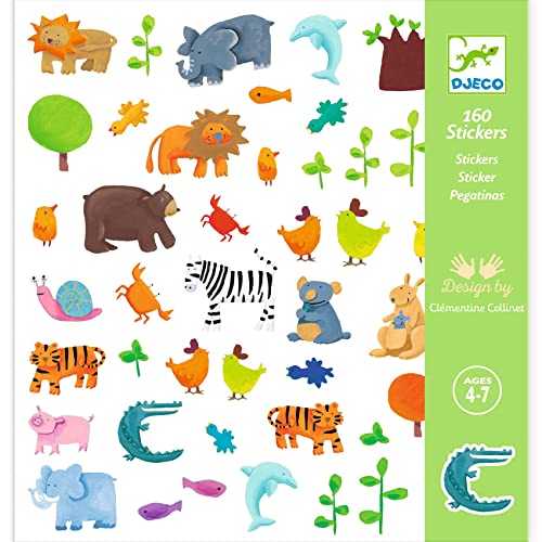 DJECO Animal Stickers (160 pc)