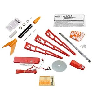 Estes Alpha III Launch Set, 12 years and up with Adult Supervision if under 12, Black,Orange