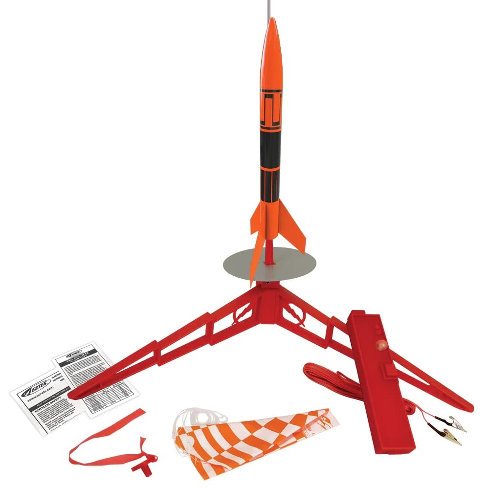 Estes Alpha III Launch Set, 12 years and up with Adult Supervision if under 12, Black,Orange