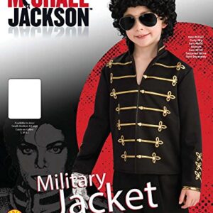 Rubies Michael Jackson Child's Value Military Jacket Costume Accessory, Large, Black