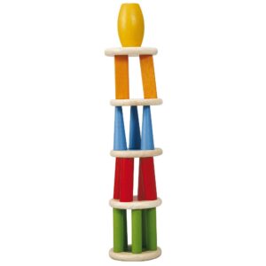 plantoys plan preschool tower tumbling game and puzzle