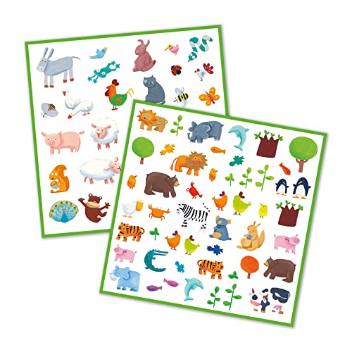 DJECO Animal Stickers (160 pc)