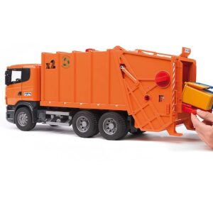 Bruder 03560 Scania R-Series Garbage Truck - Orange