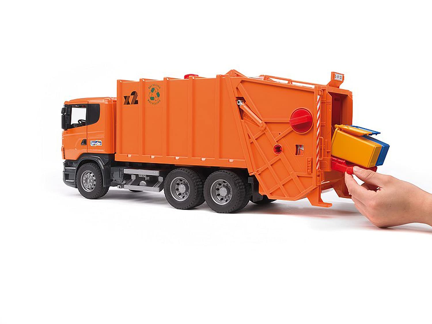 Bruder 03560 Scania R-Series Garbage Truck - Orange