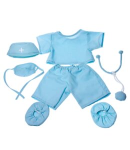 doctor "scrubs" outfit teddy bear clothes fits most 14" - 18" build-a-bear and make your own stuffed animals