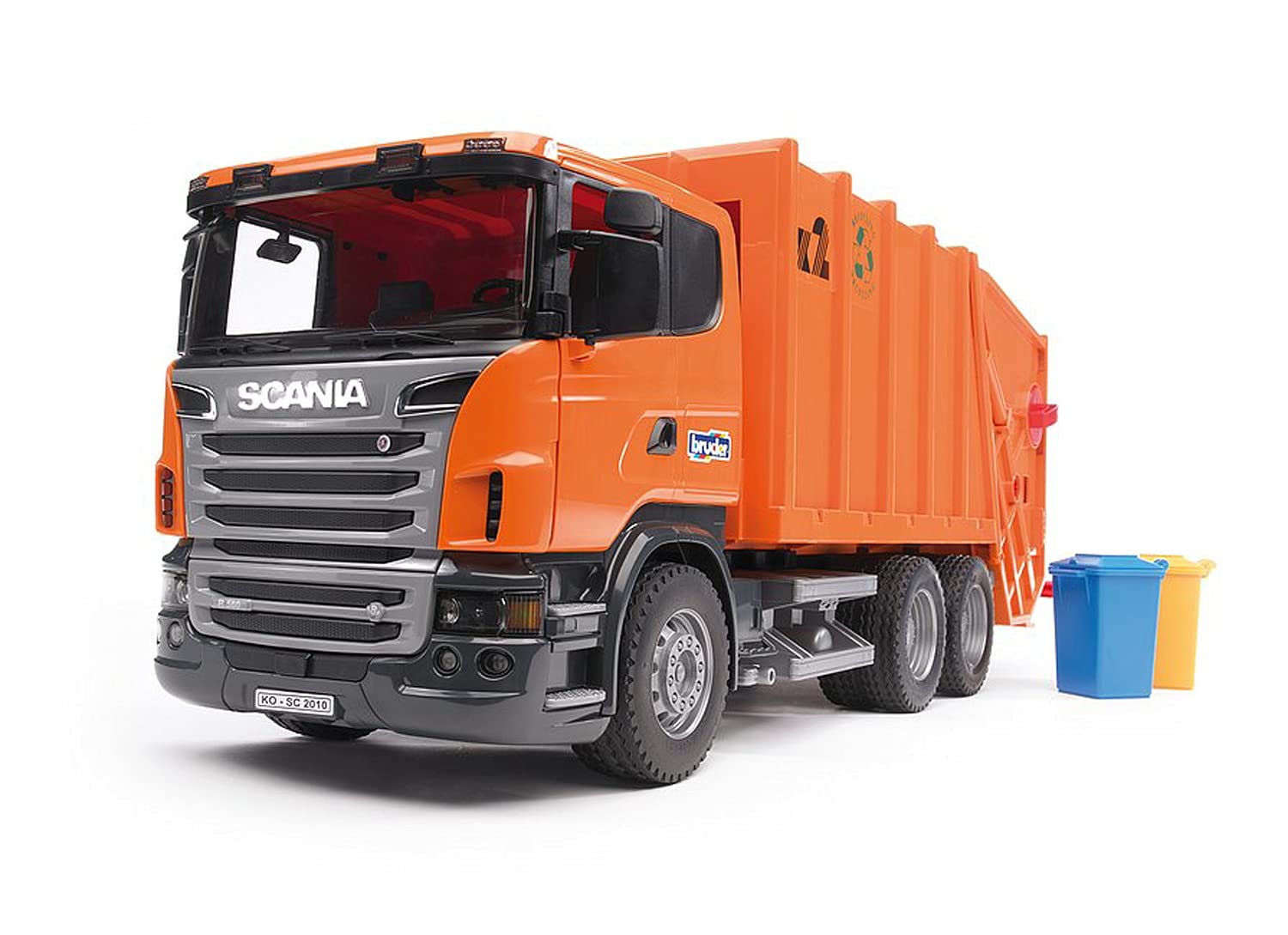 Bruder 03560 Scania R-Series Garbage Truck - Orange