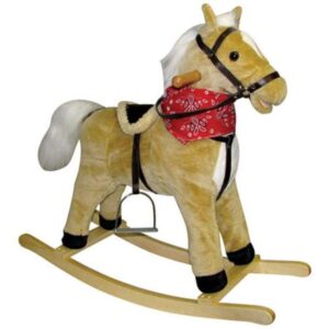 charm co buffy horse rocker moving mouth & tail ride on