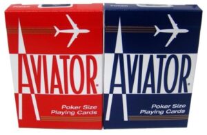 quality aviator casino playing cards - 2 decks