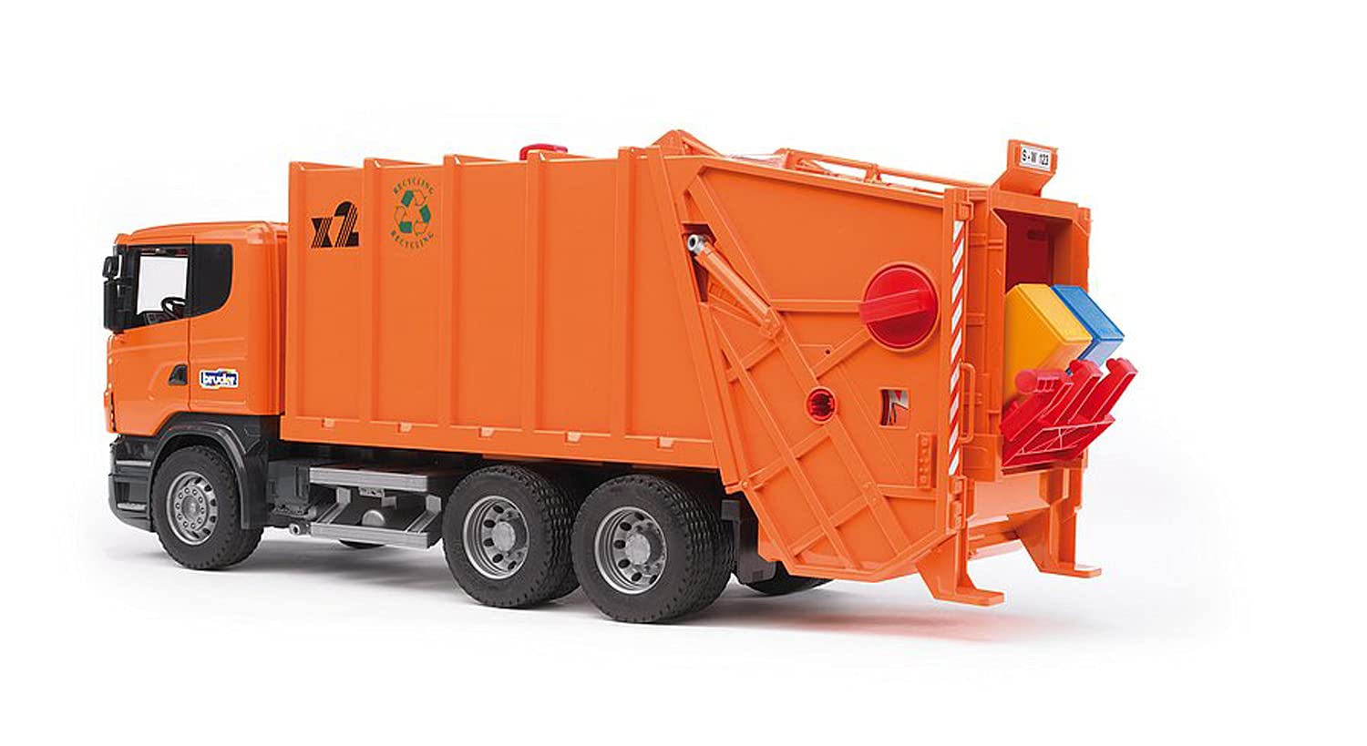 Bruder 03560 Scania R-Series Garbage Truck - Orange