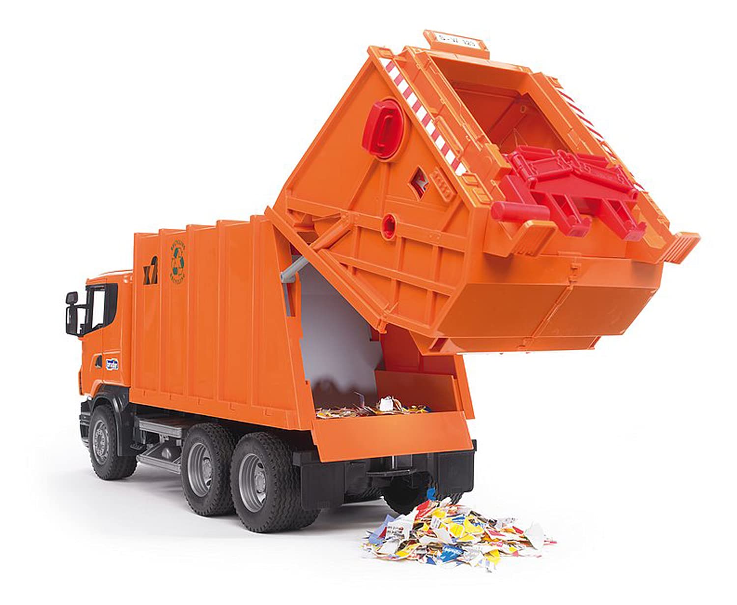 Bruder 03560 Scania R-Series Garbage Truck - Orange