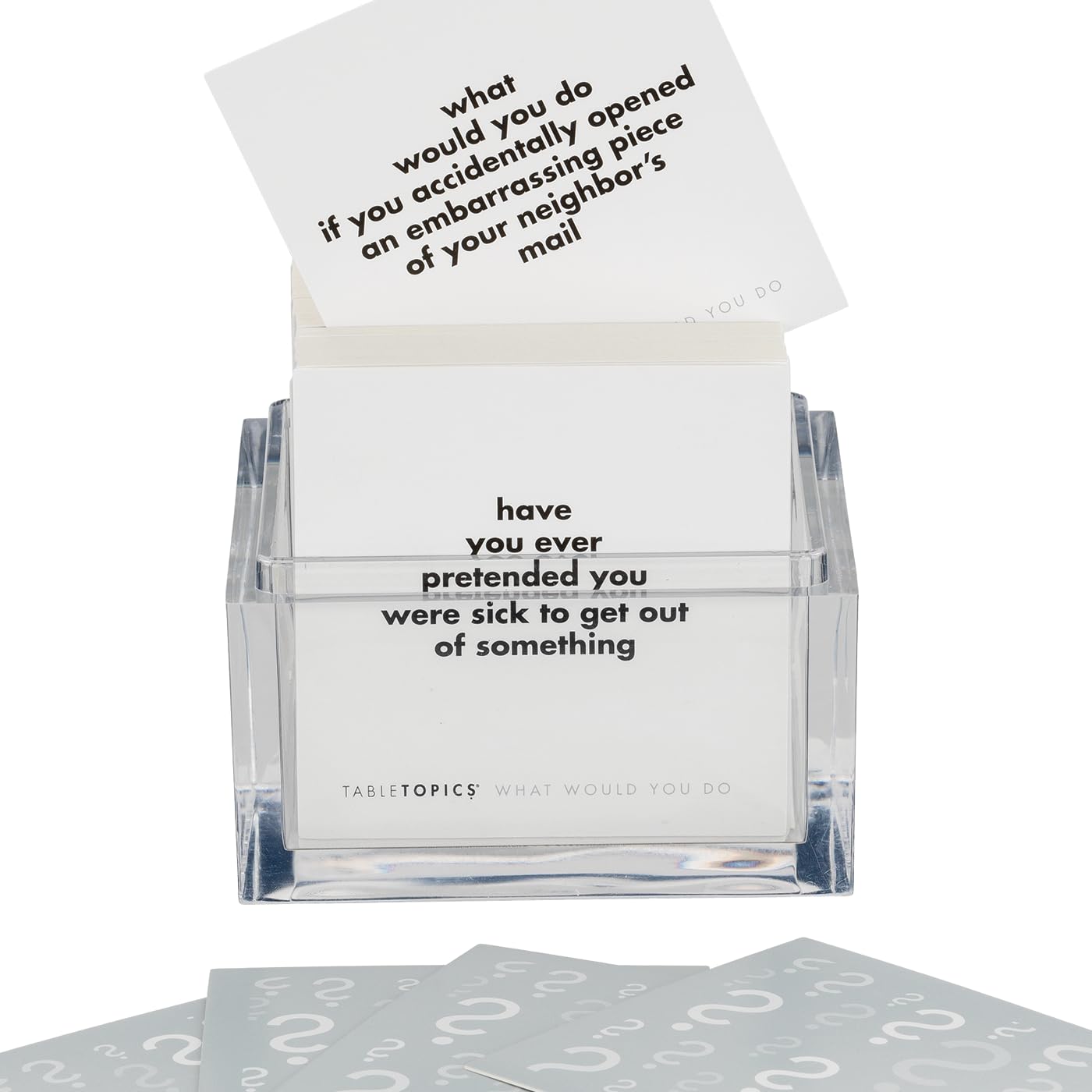 TableTopics What Would You Do - 135 Provocative Conversation Starter Questions for Parties. Spark Lively Debates about Sticky Situations