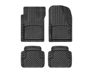 weathertech semi universal all weather and vehicle trim to fit floor mats - 4-piece set black