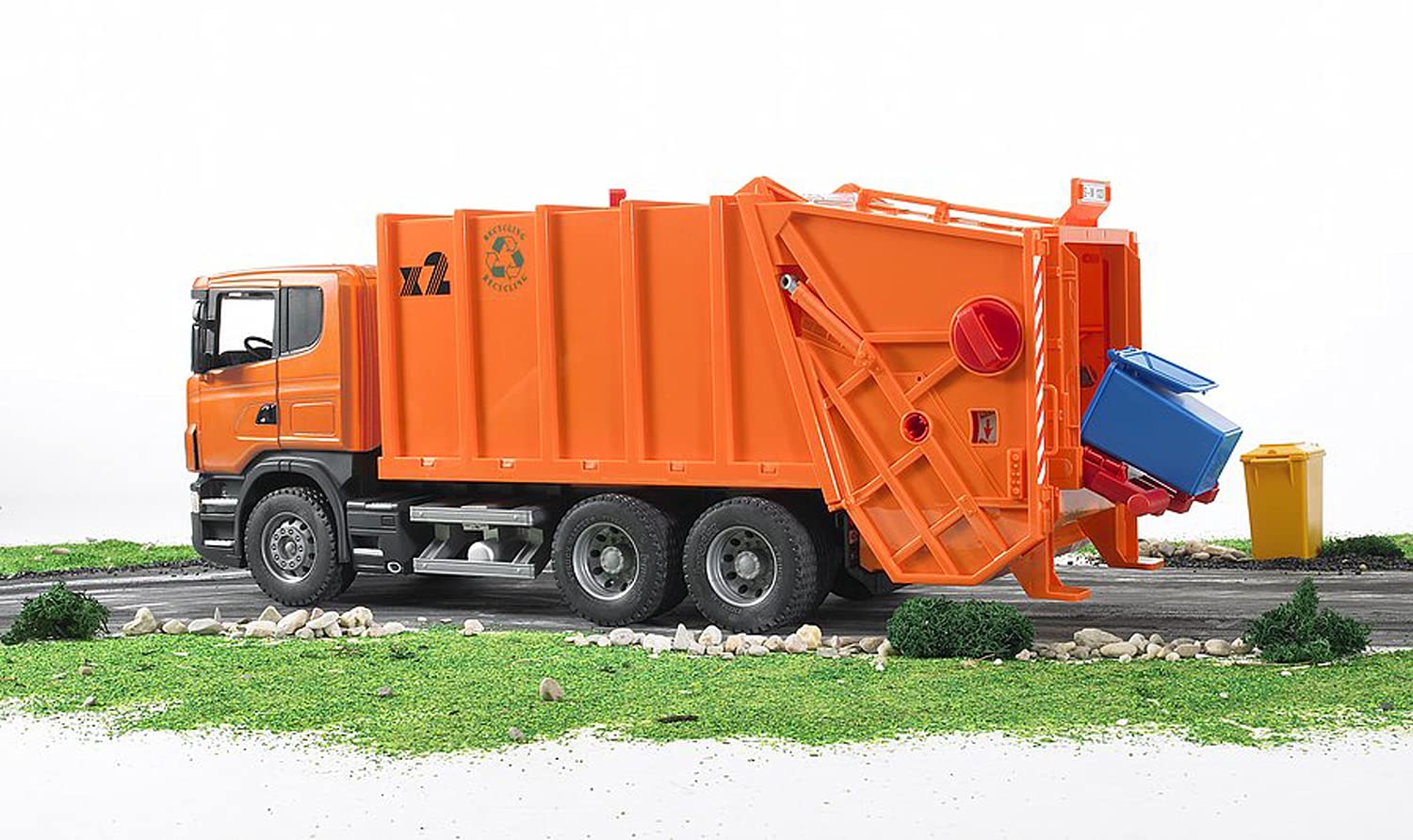 Bruder 03560 Scania R-Series Garbage Truck - Orange