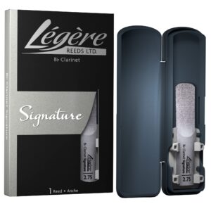 légère reeds - bb clarinet reed, signature, strength 2.75 (bbss2.75) - premium synthetic woodwind reed