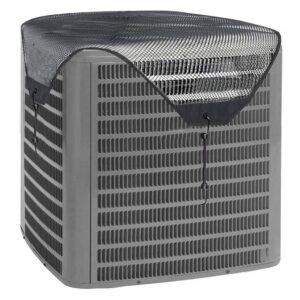 air conditioner leaf guard central air conditioner cover keeps out leaves cottonwood and debris-black