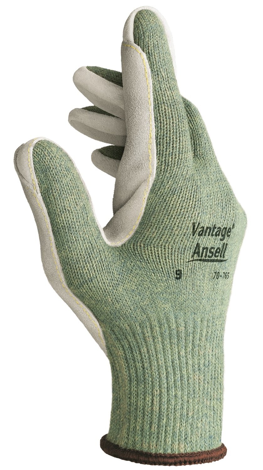 Ansell Vantage 70-765 Kevlar/Cotton Glove, Cut Resistant, Knit Wrist Cuff, X-Large (Pack of 12)