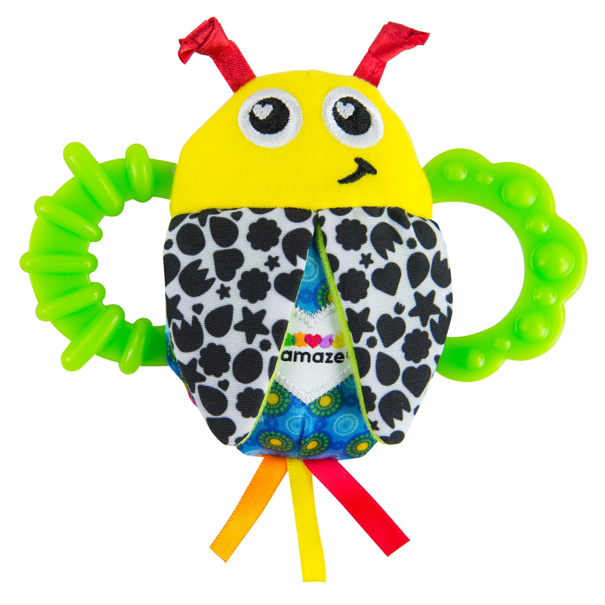 LAMAZE Bitty Bite Bug Rattle 4.5 Inch (Pack of 1)