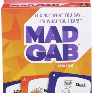 Mattel Games MAD GAB Card Game of Verbal Puzzle Phrases, Gift for Players Ages 12 Years & Olderâ€‹â€‹â€‹