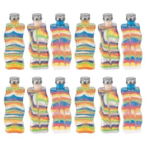 wavy sand art bottles (1dz) - crafts for kids and fun home activities