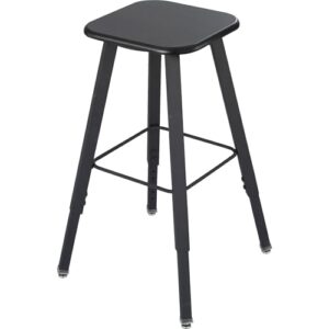 Safco Products 1205BL Alphabetter® Stool for Alphabetter Stand-Up Desk (Sold Separately), Black Frame, Black Seat Classroom and Home School Desk