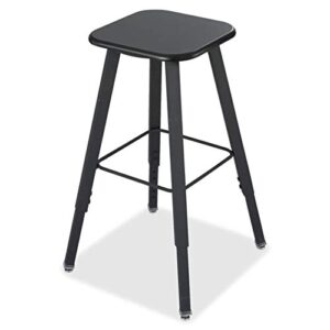 Safco Products 1205BL Alphabetter® Stool for Alphabetter Stand-Up Desk (Sold Separately), Black Frame, Black Seat Classroom and Home School Desk