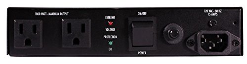 Furman AC-215A Compact Power Conditioner with Auto-Resetting Voltage Protection - Black