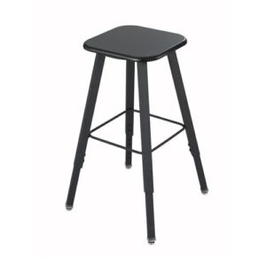 safco products 1205bl alphabetter® stool for alphabetter stand-up desk (sold separately), black frame, black seat classroom and home school desk