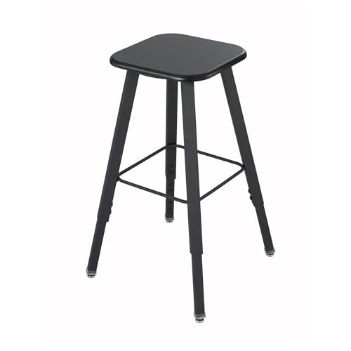 Safco Products 1205BL Alphabetter® Stool for Alphabetter Stand-Up Desk (Sold Separately), Black Frame, Black Seat Classroom and Home School Desk