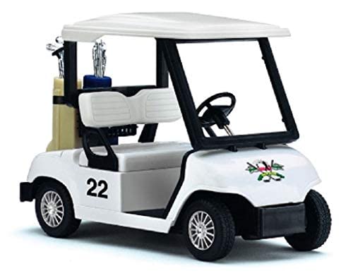 KiNSFUN Golf Cart 4½" Die Cast Metal Model Pullback Action Toy