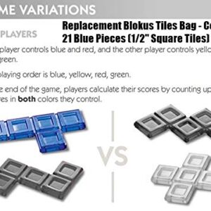 Blokus Game Replacement Parts ~ 21 BLUE PIECES