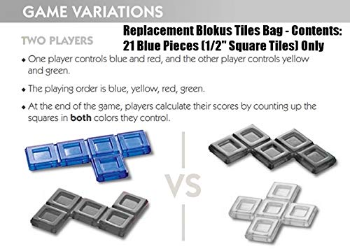 Blokus Game Replacement Parts ~ 21 BLUE PIECES