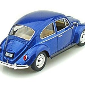 KiNSMART 1967 Volkswagen Beetle 1:24 Scale 7" Die Cast Metal Model Toy Car Blue