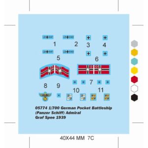 Trumpeter 1/700 German Admiral Graf Spee Pocket Battleship 1939 Model Kit