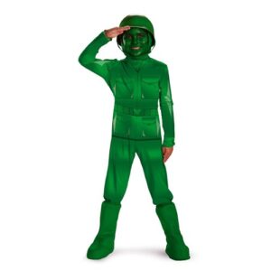 Green Army Man Deluxe Costume, Child M(7-8)